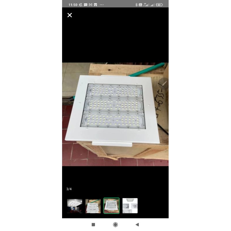 Jual Lampu spbu pom bensin led 100w 120w 100 120 watt inbow recessed ...