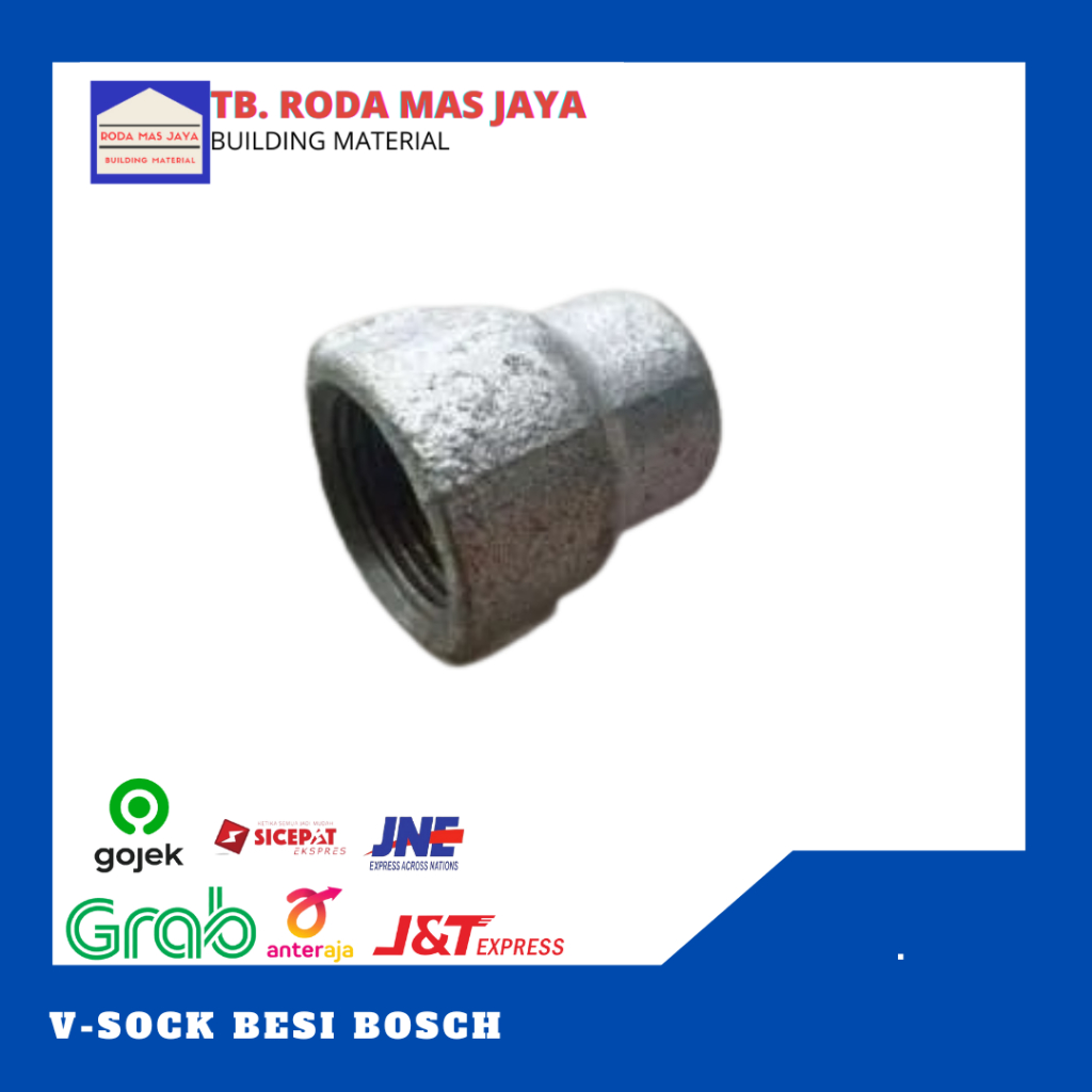 Jual V-Sok Besi/Fitting Besi Galvanish /Reducer Sock Besi | Shopee ...