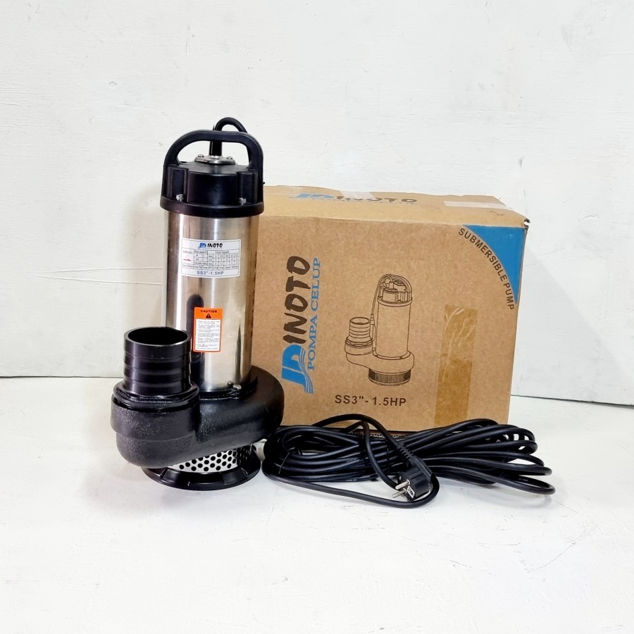 Jual POMPA CELUP INOTO SS 3" 1,5Hp UNTUK KOLAM IKAN DLL | Shopee Indonesia
