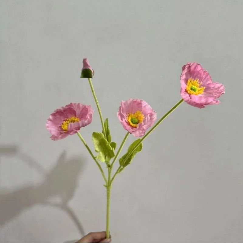 Jual B085 Bunga Poppy Popi Artificial Krisan Artifisial dekorasi rumah ...