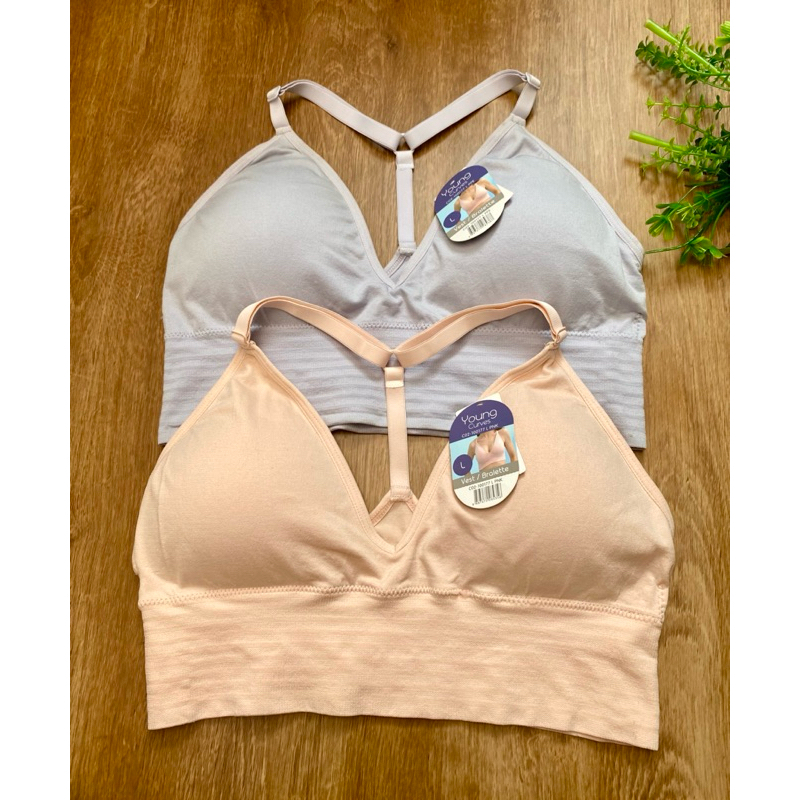 Jual YOUNG CURVES BRALETTE BRA TANPA KAWAT BUSA TIPIS BH SIZE M L XL ...