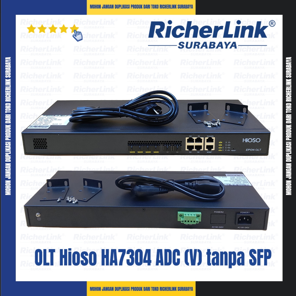 Jual OLT Hioso HA7304 ADC / HA7304V (pilihan tersedia OLT Only atau +SFP) | Shopee Indonesia