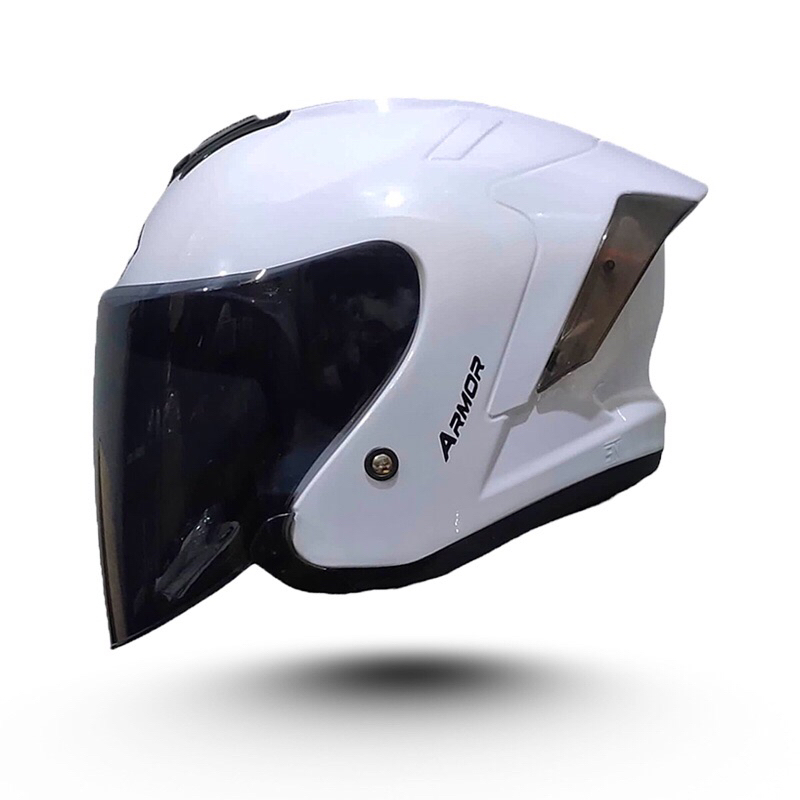 Jual Helm JS ARMOR Half Face Solid TERBARU Kaca Smoke SNI | Shopee ...