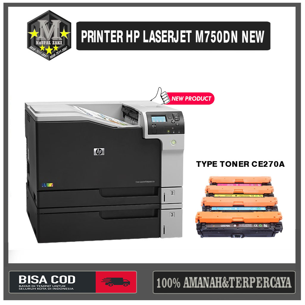 Jual printer a3 hp Color LaserJet Enterprise M750dn m750 kondisi new ...