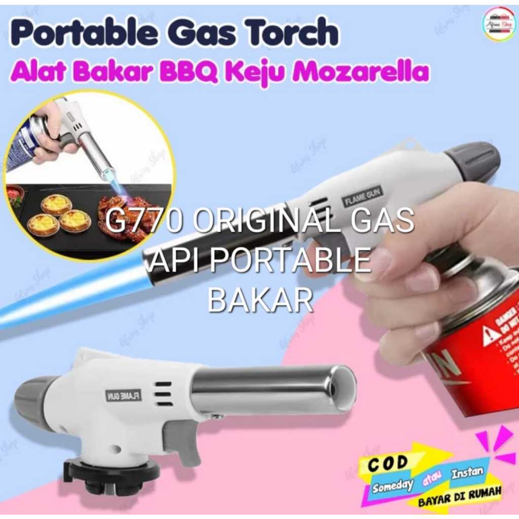 Jual G770 ORIGINAL GAS API PEMATIK KOREK PORTABLE TANGAN TORCH FULL ...