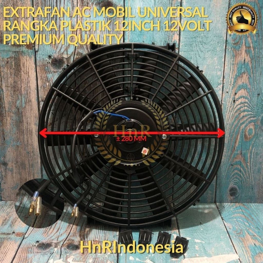 Jual Extrafan AC Mobil Universal Rangka Plastik 12Inch 12Volt 12V EXTRA ...