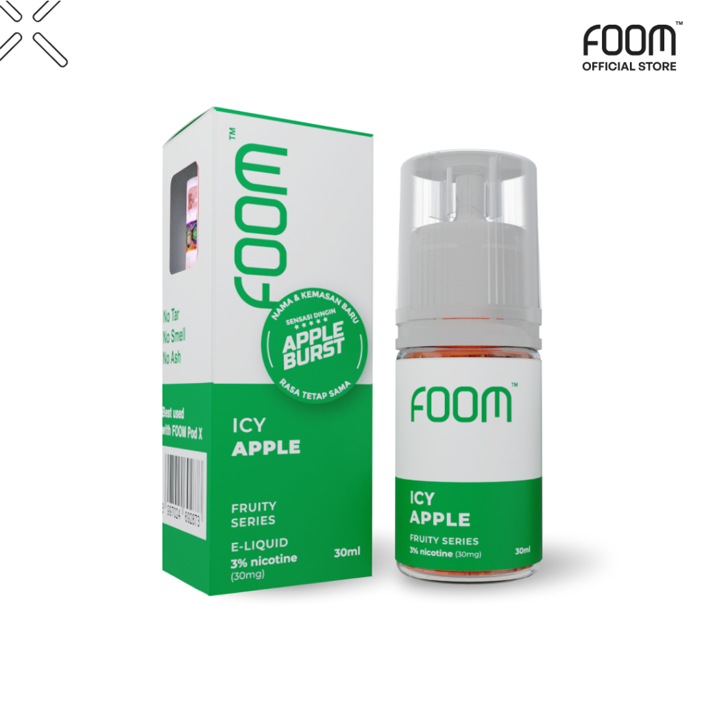 Jual Liquid Icy Apple FOOM 30 mL | Shopee Indonesia