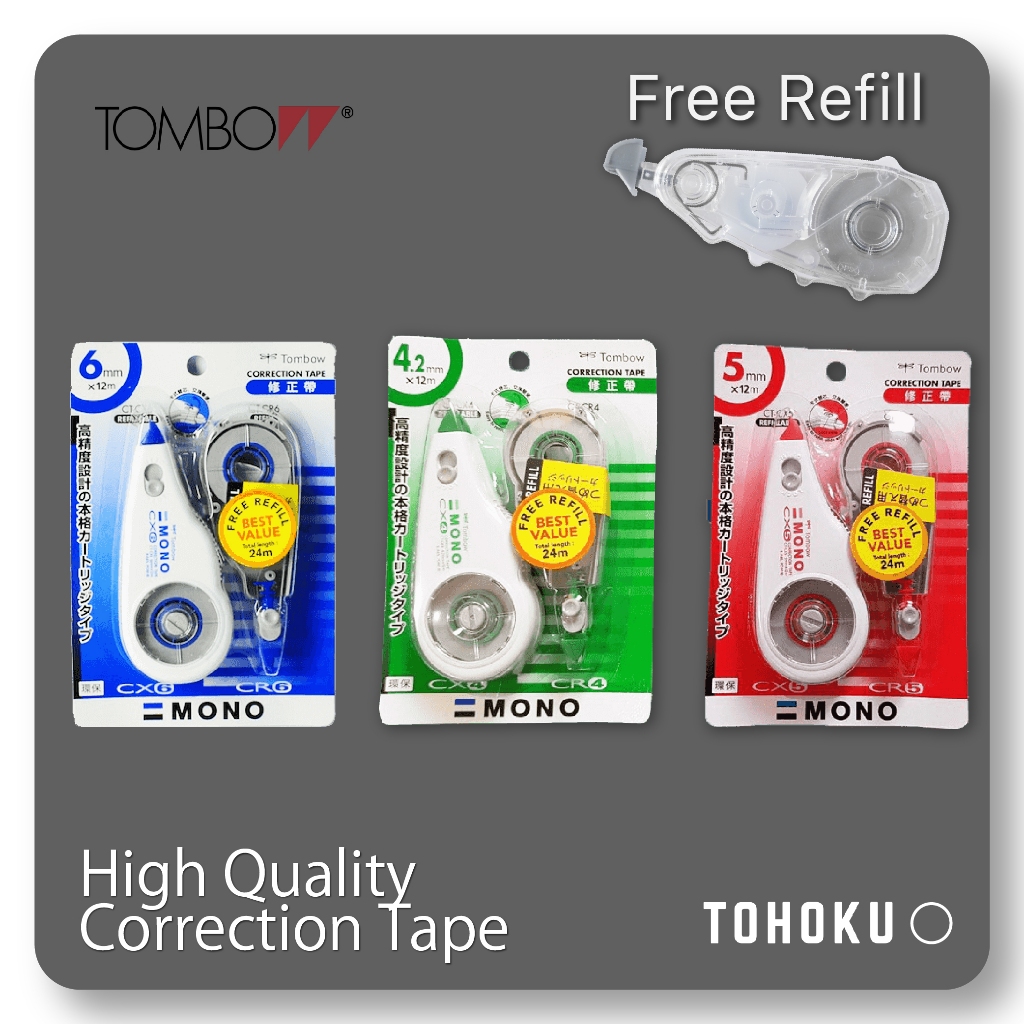 Jual Tipex Kertas Roll Correction Tape - Tombow Mono CX | Shopee Indonesia