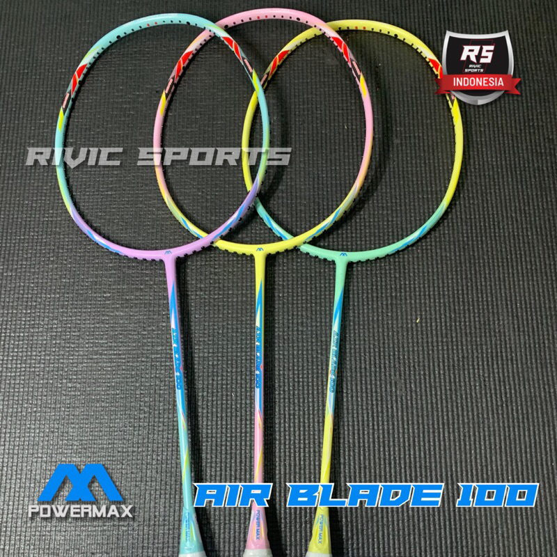 Jual Raket POWERMAX AIR BLADE 100 36LBS Power Max Raket Badminton ...