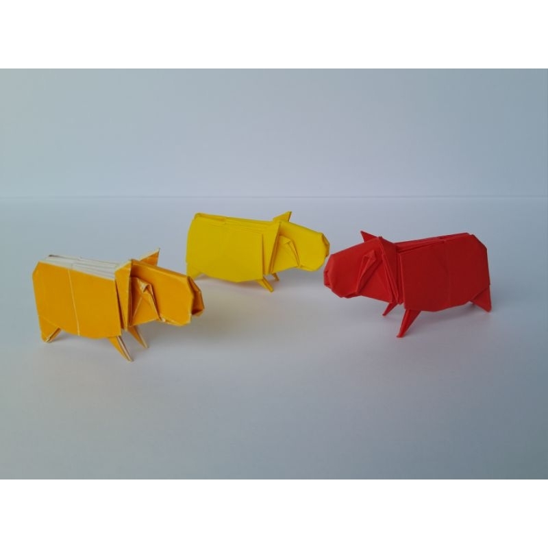 Jual ORIGAMI CAPYBARA/paper craft/origami craft/hiasan | Shopee Indonesia