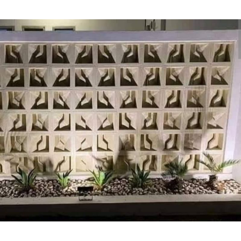 Jual Roster beton minimalis kekinian pagar penyekat ruangan | Shopee ...