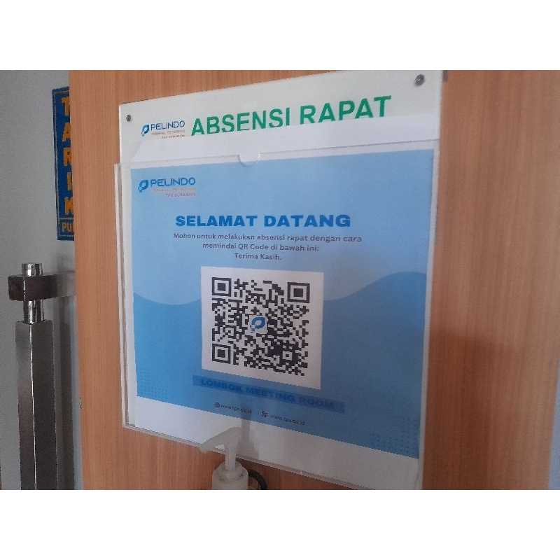 Jual sign tanda papan absensi rapat nama tulisan gambar ruang custom ...