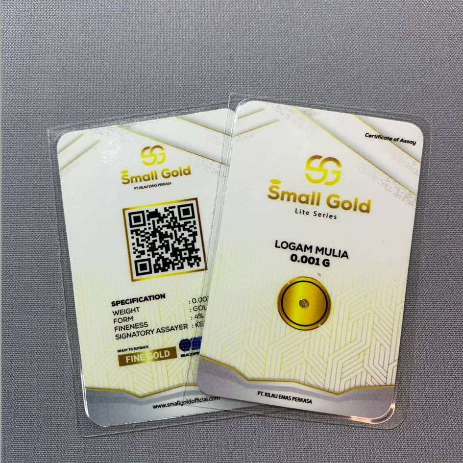 Jual MINI GOLD Slim Series 0.001gr Emas Mini Logam Mulia | Shopee Indonesia