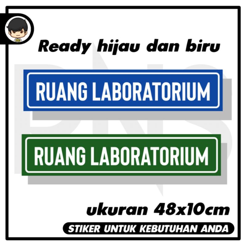 Jual stiker ruang instalasi laboratorium rumah sakit puskesmas klinik ...