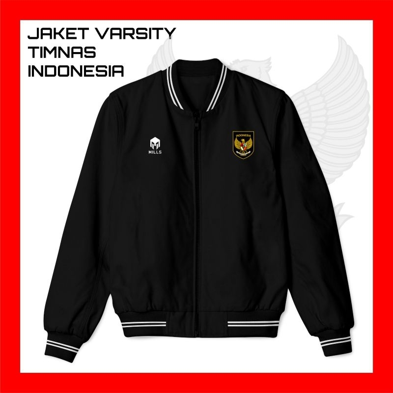 Jual hoodie varsity timnas indonesia sweater base ball garuda terlaris ...