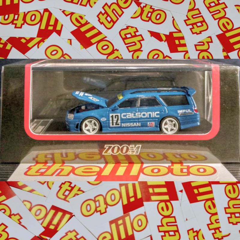 Jual ZOOM STAGEA R34 CALSONIC 12 NISSAN SKYLINE WAGON GTR BIRU BLUE ...