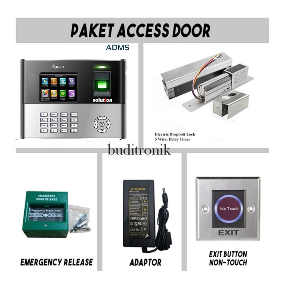 Jual Paket Acces Control / Paket Akses Door / Fingerprint Solution ...