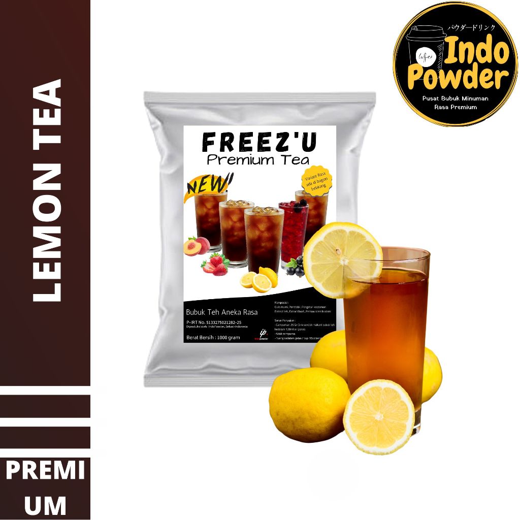 Jual PREMIUM Lemon Tea 1 Kg / Powder Lemon Tea FREEZ'U 1 Kg / Lemon Tea ...