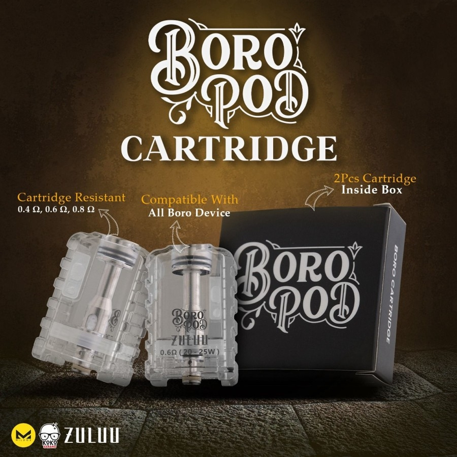 Jual Cartridge Zuluu Boro Pod 4.5ml Pod Replacement by Zuluu / Boro ...