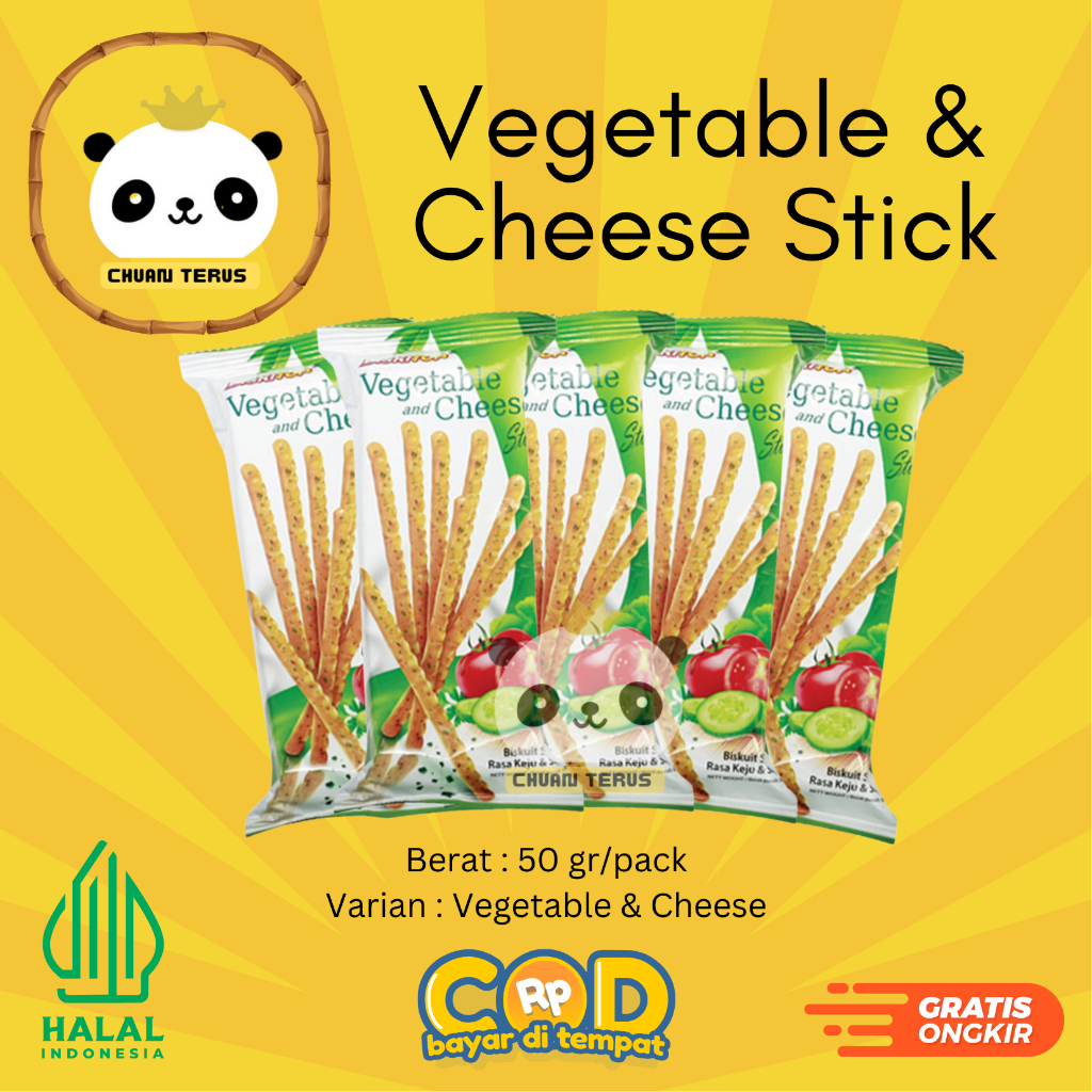 Jual BISKITOP - VEGETABLE STICK 50g Biskuit Anak Dewasa Enak Renyah ...
