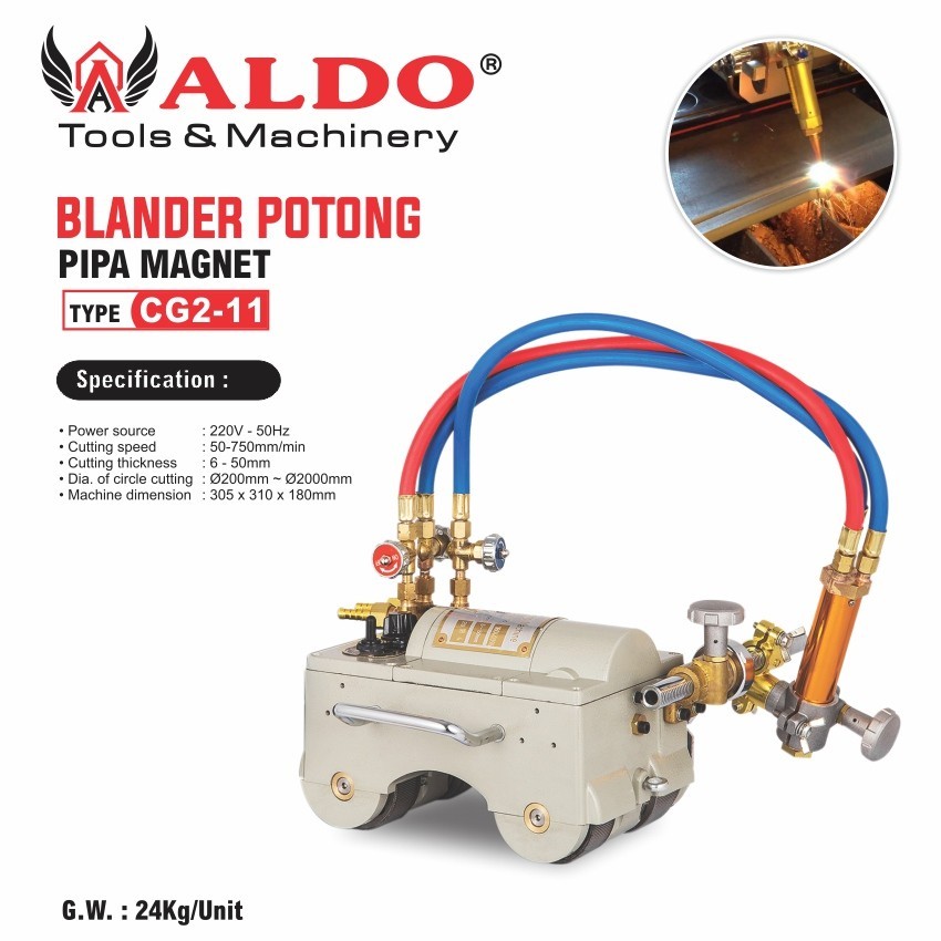 Jual MESIN BLANDER POTONG PIPA CG2-11 / MAGNETIC GAS CUTTING PIPE ALDO ...
