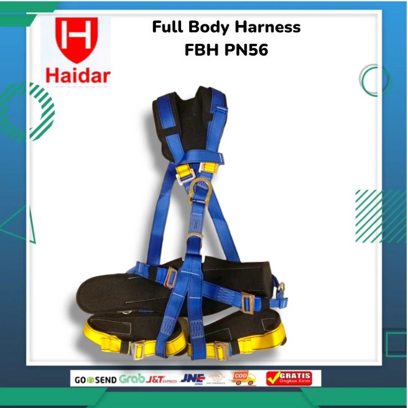 Jual Full Body Safety Harness Haidar FBH PN 56 Original / Harness Safety Rescue /Harness Safety ...