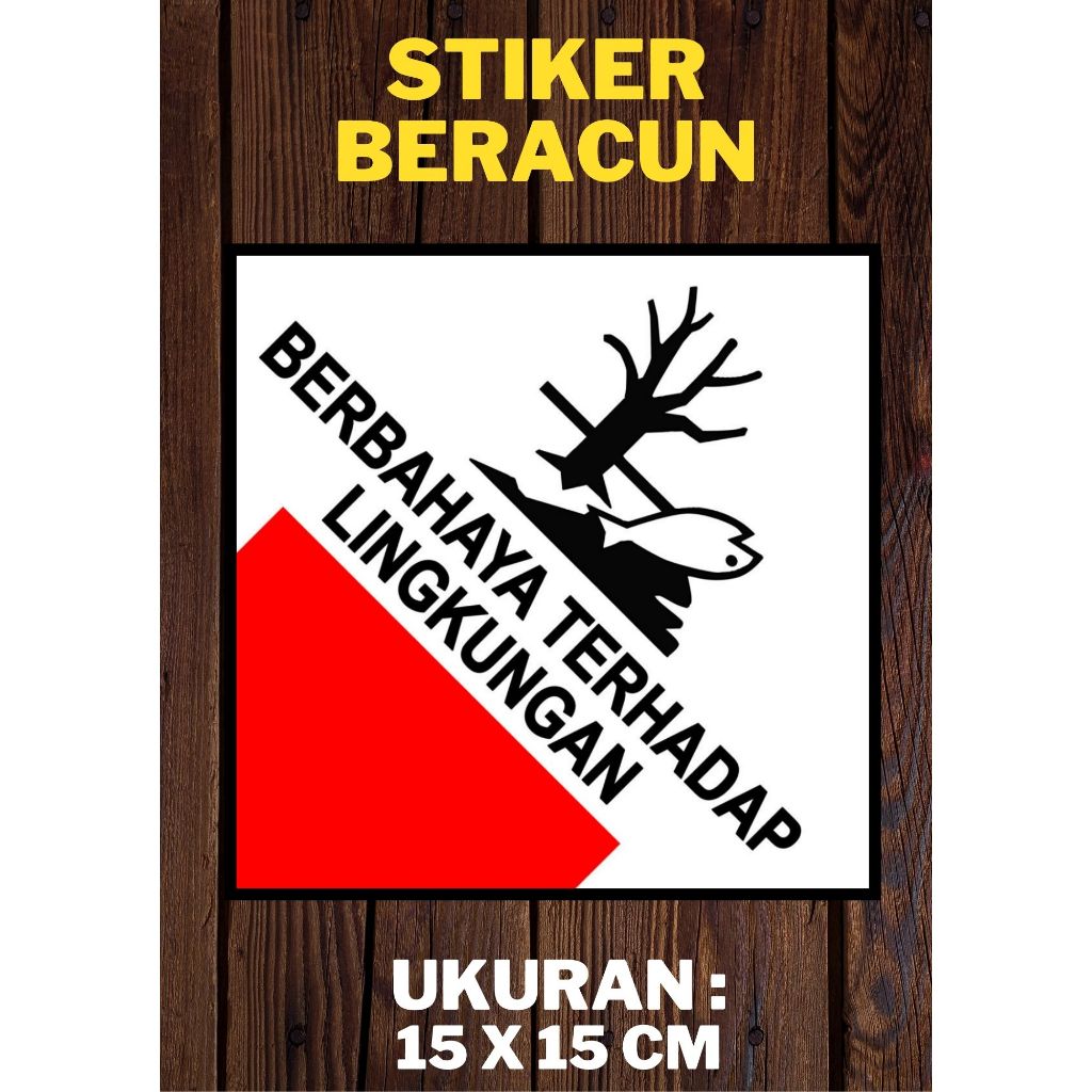 Jual Sticker Tanda Simbol Limbah B3 Stiker Dinding Berbahaya & Beracun ...