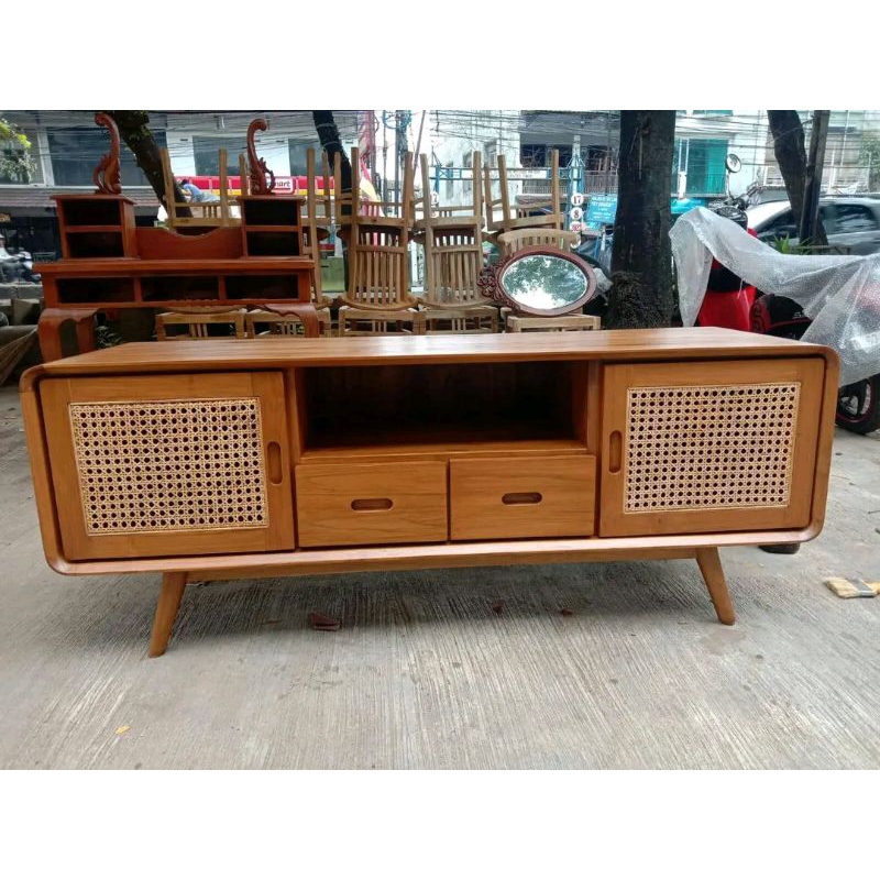 Jual Buffet bufet bifet tv meja tv kayu jati minimalis antik jepara ...
