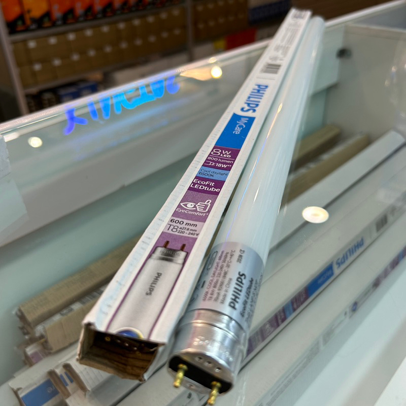 Jual Lampu TL T8 Philips Ecofit 8 Watt 60cm (Non Starter) / Cahaya ...