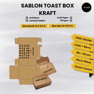 Jual Sablon Toast Box Kraft Termurah - Sablon Toast Box / Sablon Paper ...