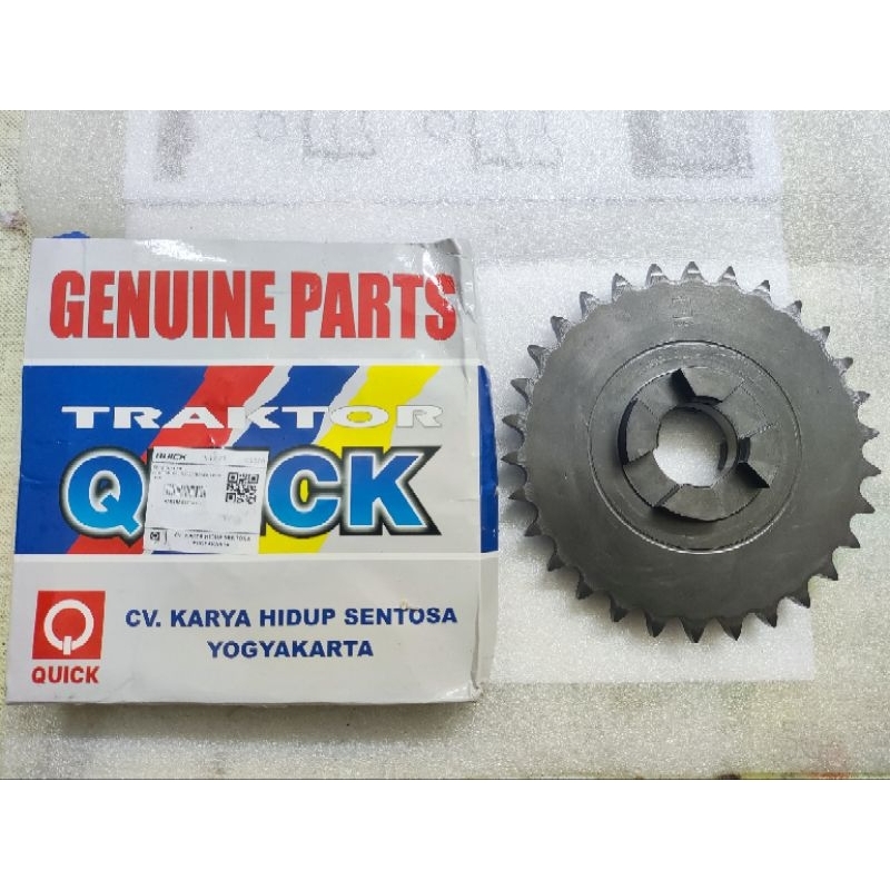 Jual sprocket gear 30 T traktor quick G1000 S1000 G3000 Boxer zeva asli ...