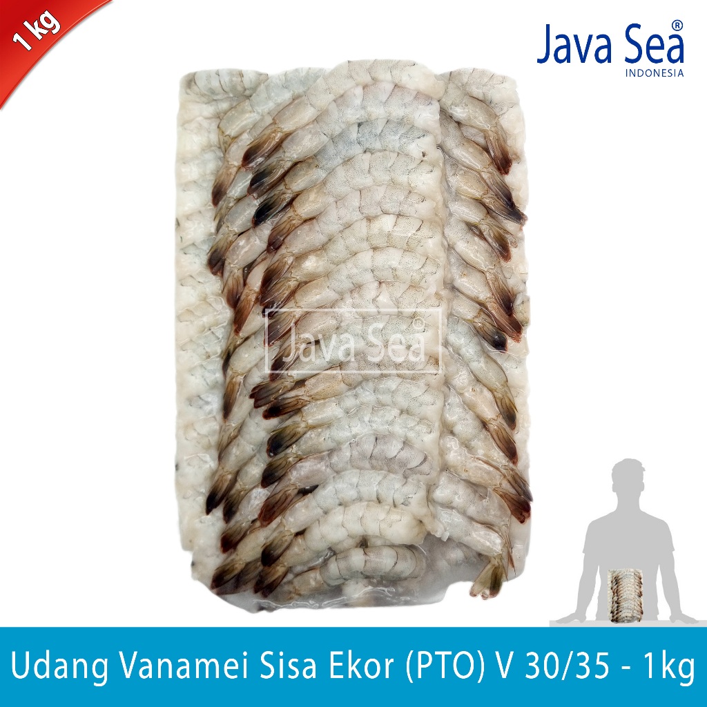 Jual Udang Vanamei Sisa Ekor PTO V 30/35 pack 1kg Java Sea | Shopee ...