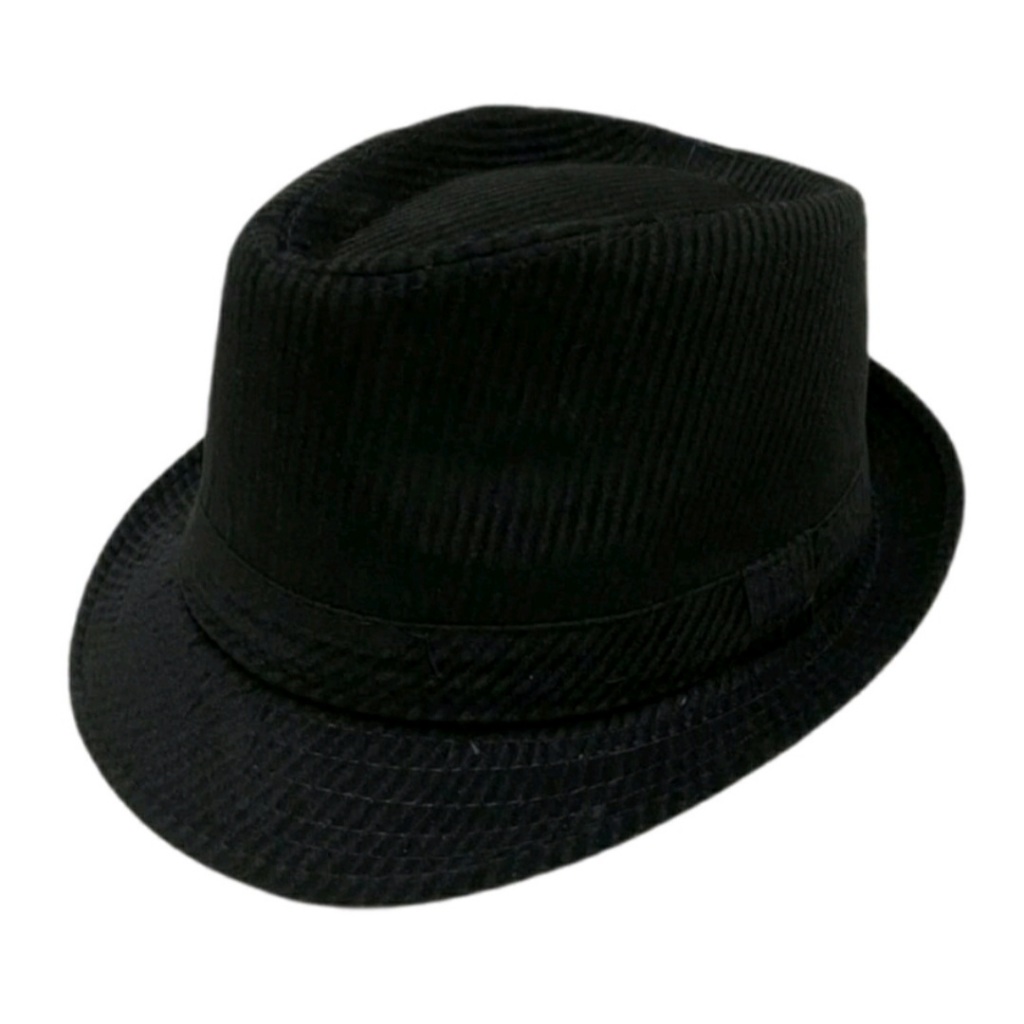 Jual Promo Topi Koboy Corduroy Laken Pria Dewasa Fedora Koboi Tompi ...