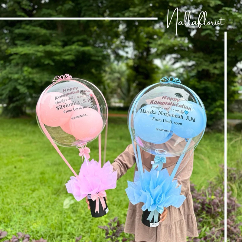 Jual Buket balon pvc kecil/bouquets wisuda/ulang tahun | Shopee Indonesia