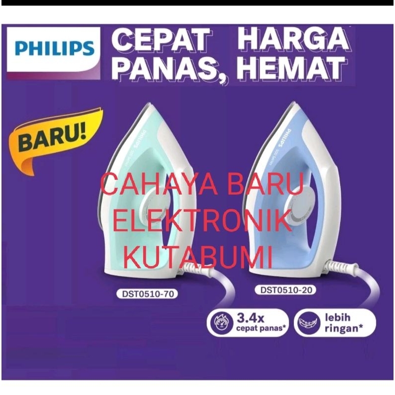 Jual Philips DST0510 / Setrika Philips DST0510 (350 Watt) | Shopee ...