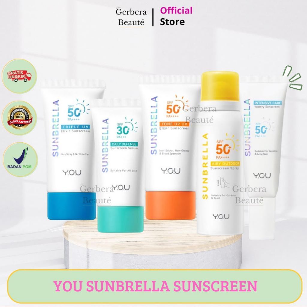 Jual GB YOU Sunbrella Sunscreen Triple UV Elixir - Tone Up UV Elixir ...