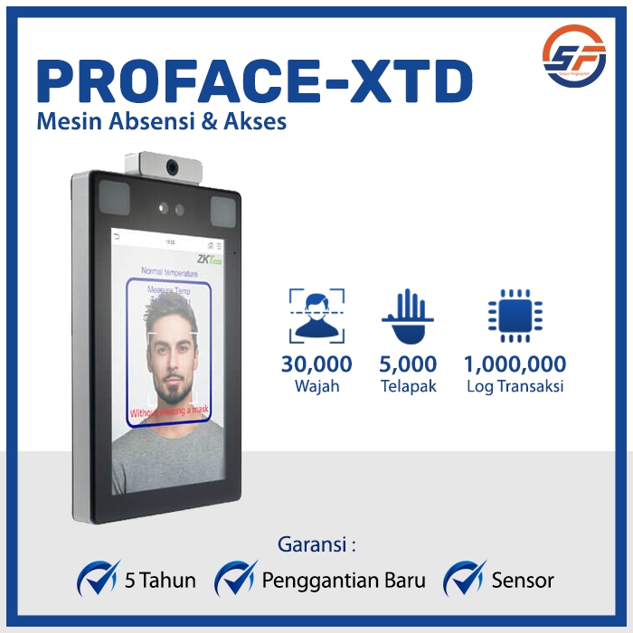 Jual Mesin Absensi dan Akses ZKTECO PROFACE X TD dan Pro Face X TI Scan Wajah Palm dan Suhu ...