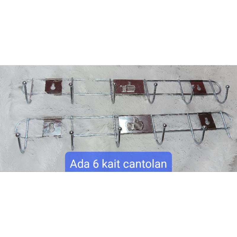 Jual Kapstok / kastok baju stainless 6 kait - Gantungan baju murah ...
