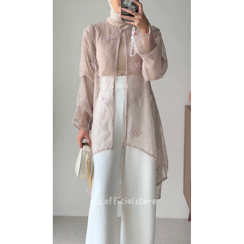 Jual Reisya Outer Patch Flower Baju Lebaran Raya Collection Baju ...