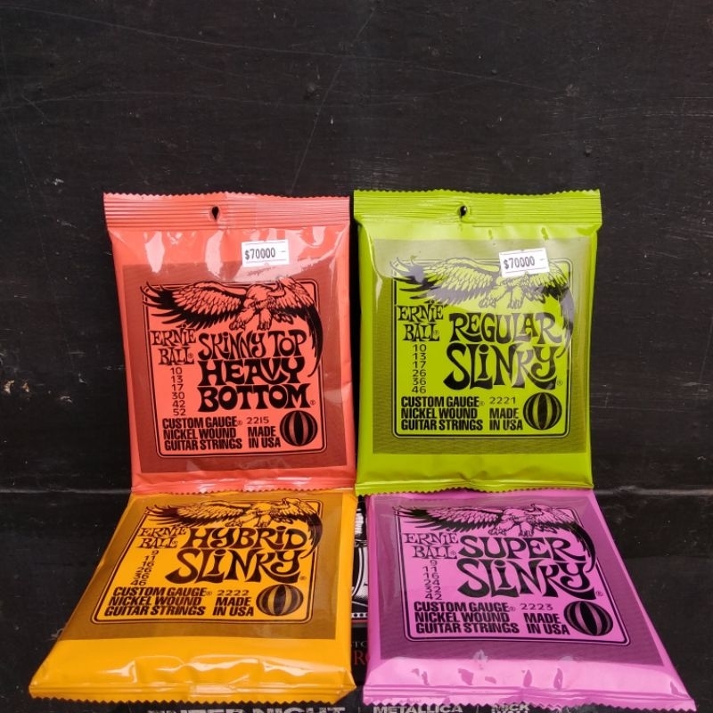 Jual Senar gitar Elektrik Ernieball Regular Slinky, Super Slinky ...