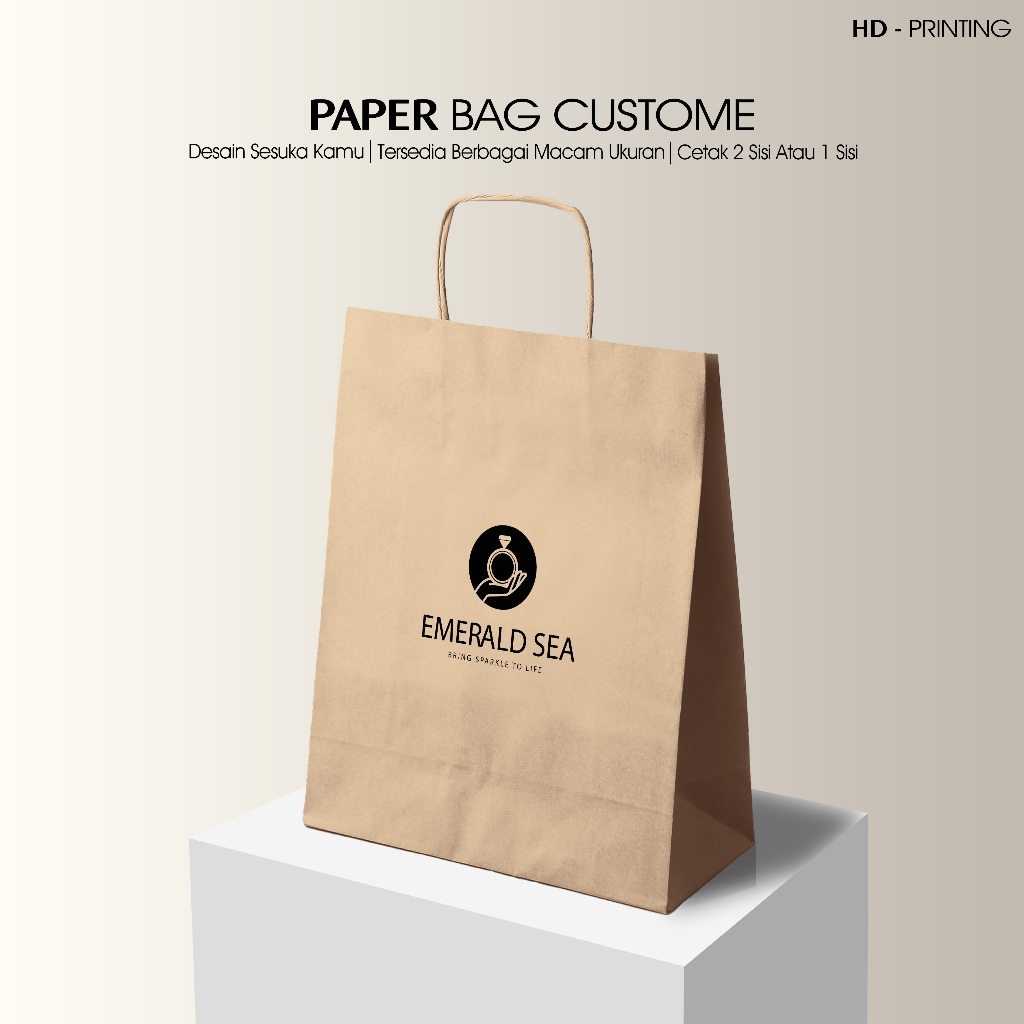 Jual [GROSIR] PAPER BAG CUSTOM | Shopee Indonesia