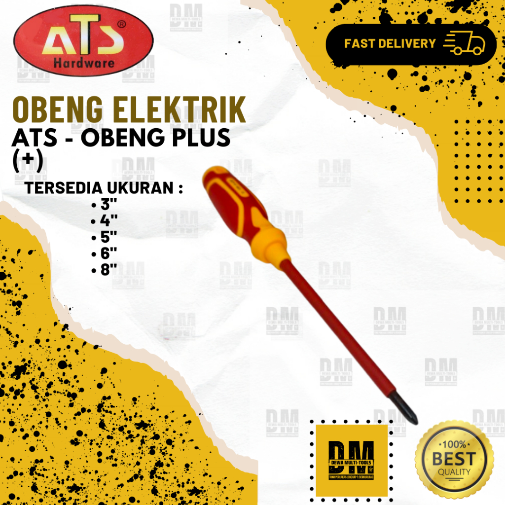 Jual Obeng Elektrik/Electric Screwdriver ATS Berbagai Ukuran Plus ...