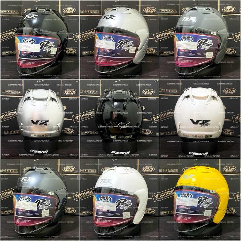 Jual HELM TSR RAM 4 GLASS BLACK - GLASS WHITE PUTIH - MODERN GREY ...