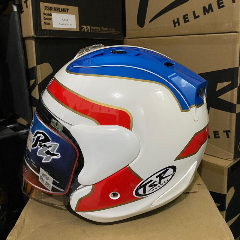 Jual HELM TSR RAM 4 SPENCER GOLD | Shopee Indonesia