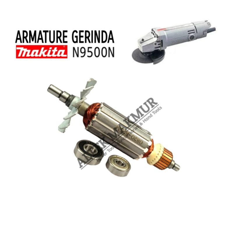 Jual Sparepart Armature For Mesin Disc Gerinda MAKITA N9500N / 9500 ...