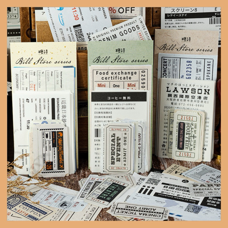Jual Dekorasi jurnal kit aesthetic / kertas ticket journal / dekorasi ...
