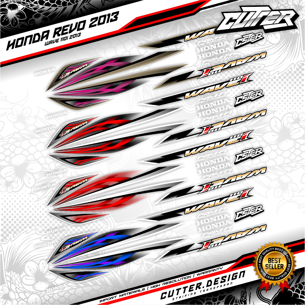 Jual STRIPING TRANSPARAN HONDA ABSOLUTE REVO FIT striping wave 110i ...
