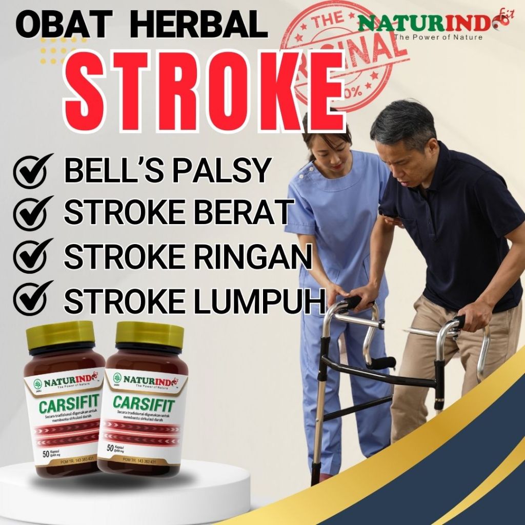 Jual Obat Stroke Struk Bells Palsy Strok Ringan Paling Ampuh Carsifit ...