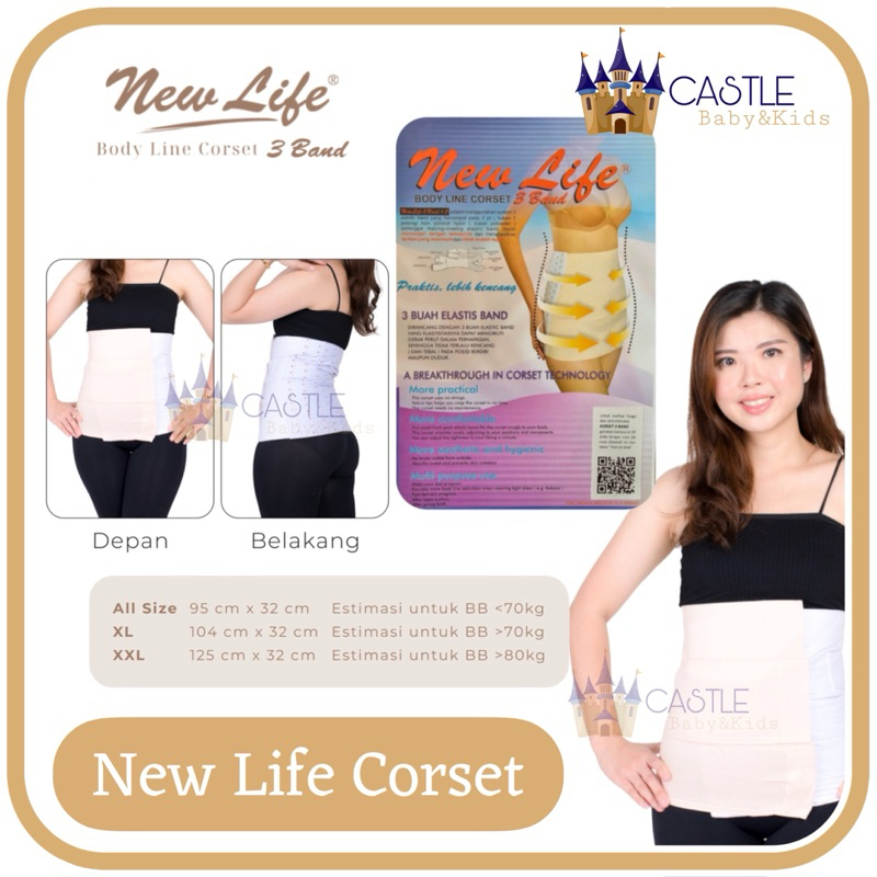Jual New Life Corset Body Line Corset 3Band / Korset NewLife / Gurita ...