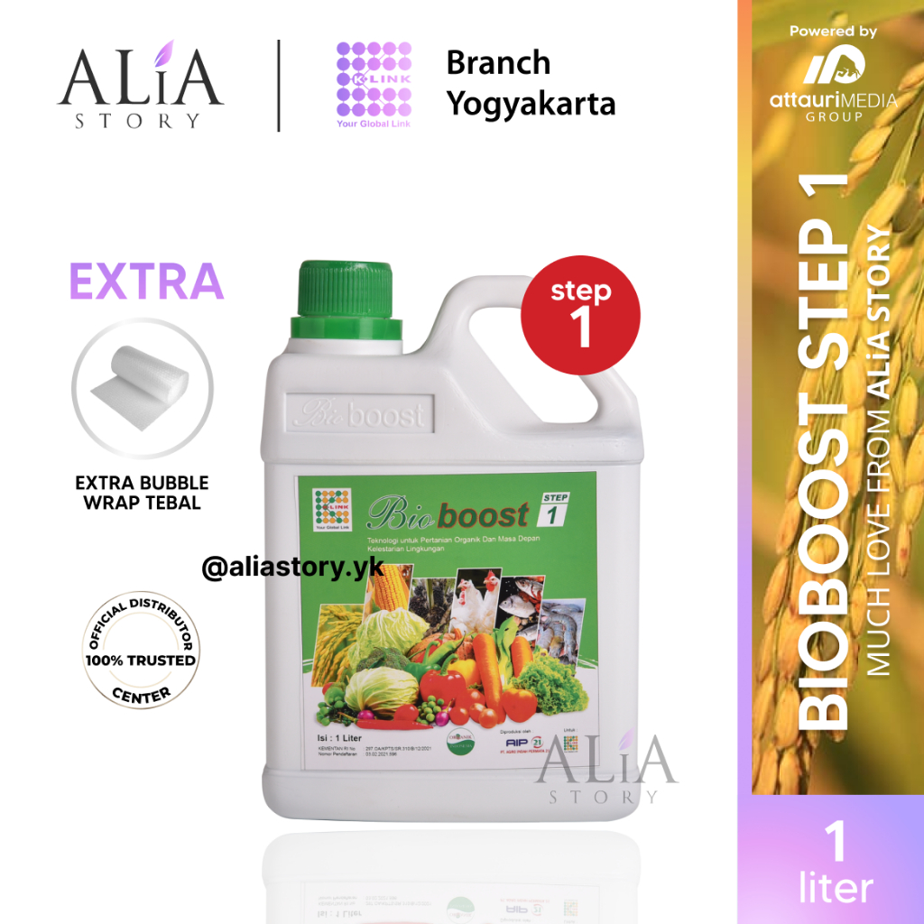 Jual Botol BioBoost Step 1 K Link Original 1 Liter Perbaiki pH Tanah Pupuk Cair Organik Hayati ...